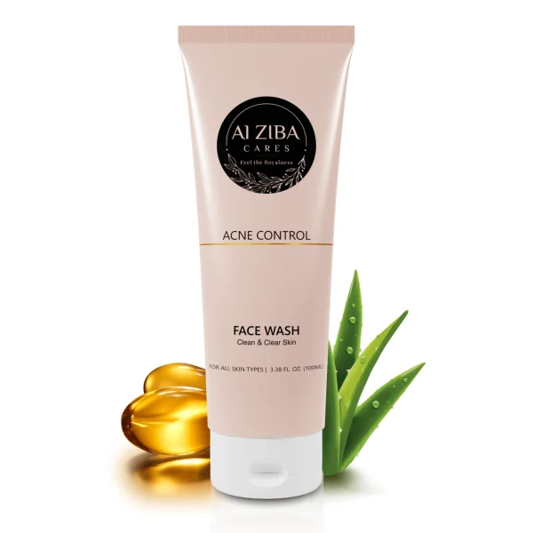 Acne Control Clean & Clear Face Wash With Aloe Vera & Vitamin E – 100 ML
